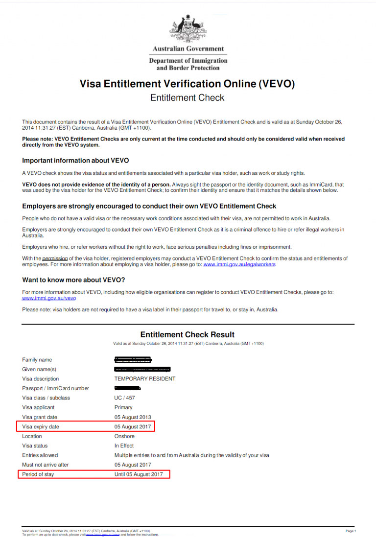 내 비자 상태 확인하는 법: VEVO Check | 호주 이민 전문로펌 박앤코